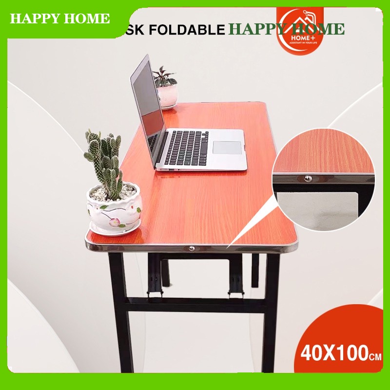 Home Folding Table Office Desk Study Foldable Computer Table Portable ...