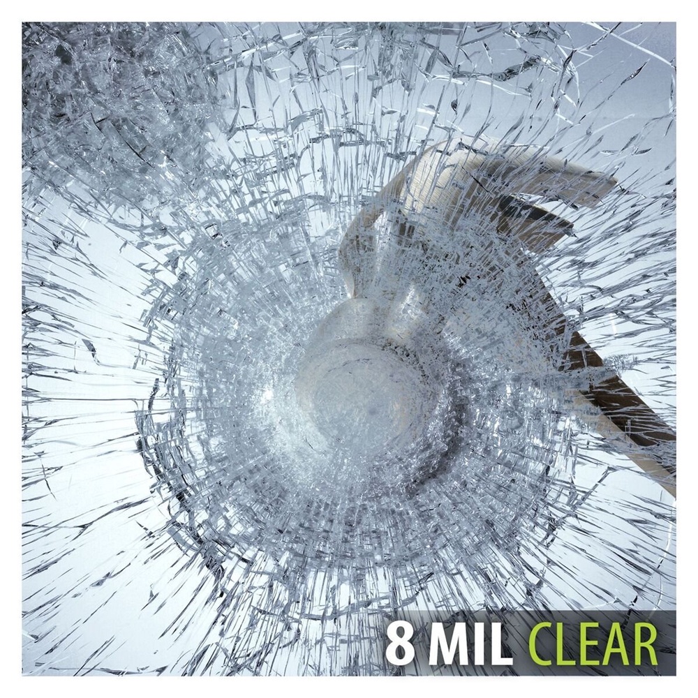 8MIL Safety Security Clear Window Film Glass Protection Anti Shatter ...