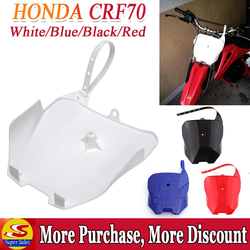 【SuperSales】CRF70 Motorcycle Front Number Plates Name Plate for HONDA ...