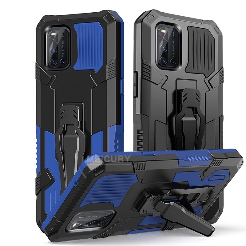 For Vivo V19 NEO Case with Clip Built-in Kickstand Hard Back Soft TPU ...
