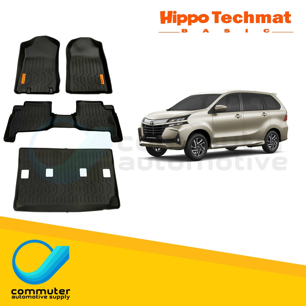 Toyota Avanza 2015-2021 Matting - Hippo Techmat Basic 3 Rows | Shopee ...