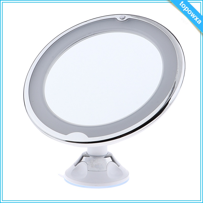 7X Magnifying Wall Mount Swivel LED Lighted Makeup Shaving Mirror ...