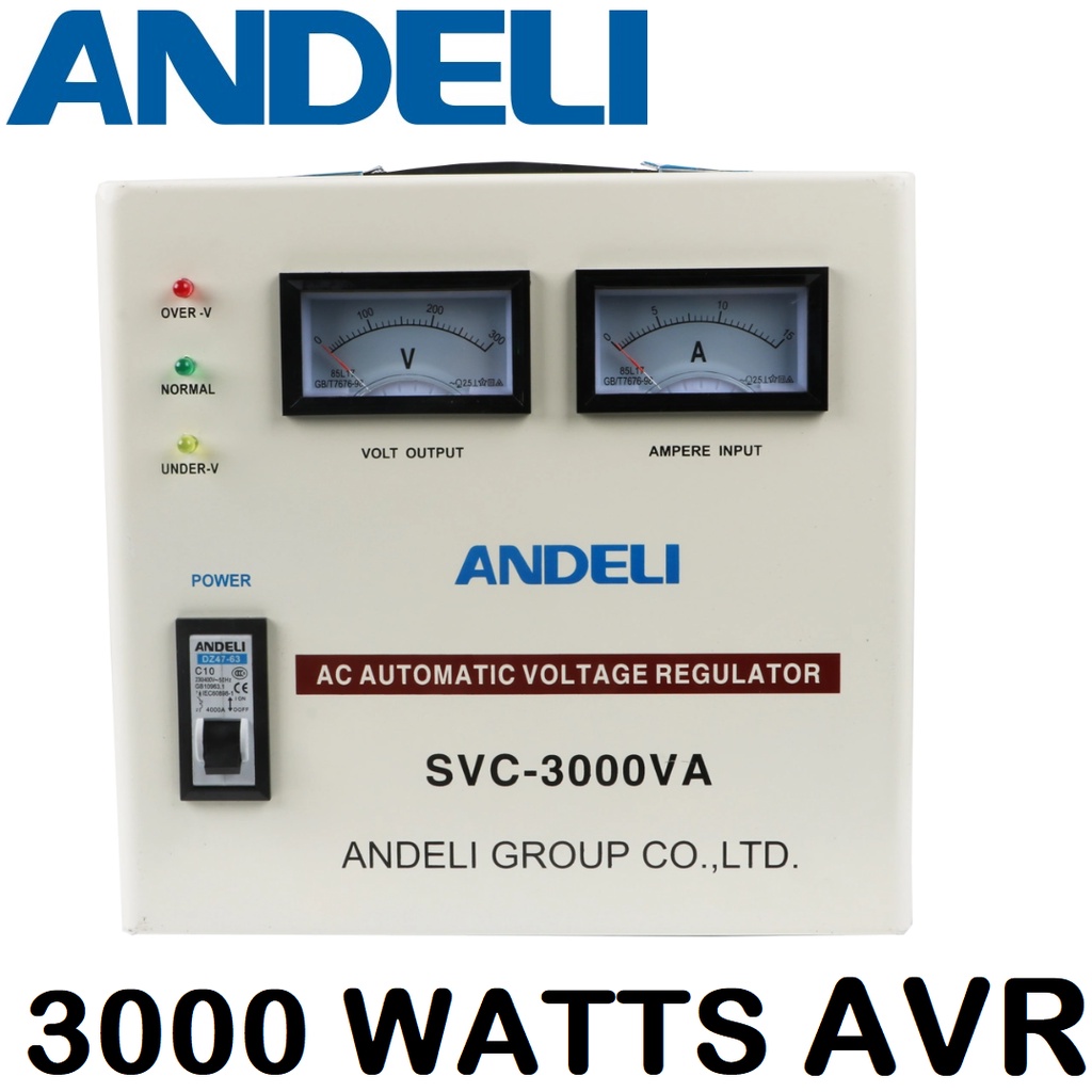 Andeli AVR 3000W Servo Type Automatic Voltage Regulator SVC-3000 Servo ... Andeli AVR 3000W Servo Type Automatic Voltage Regulator SVC-3000 Servo ...