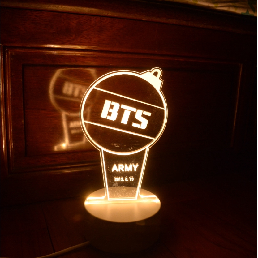 KPOP BTS Bomb Light Stick Bangtan Boys Lamp Night ARMY Light Gift ...
