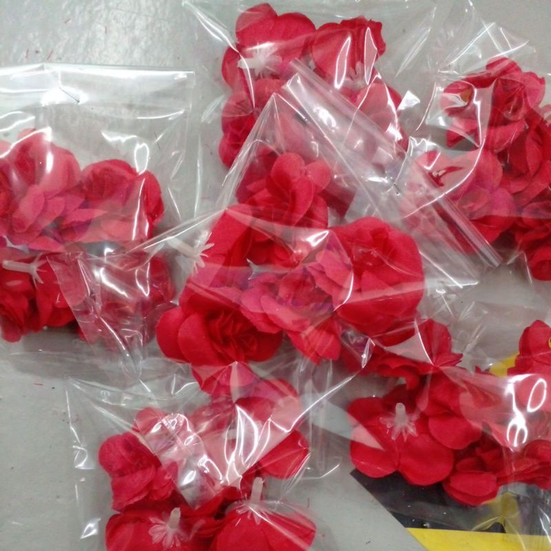 bunga plastic 5pcs (merah) | Shopee Philippines