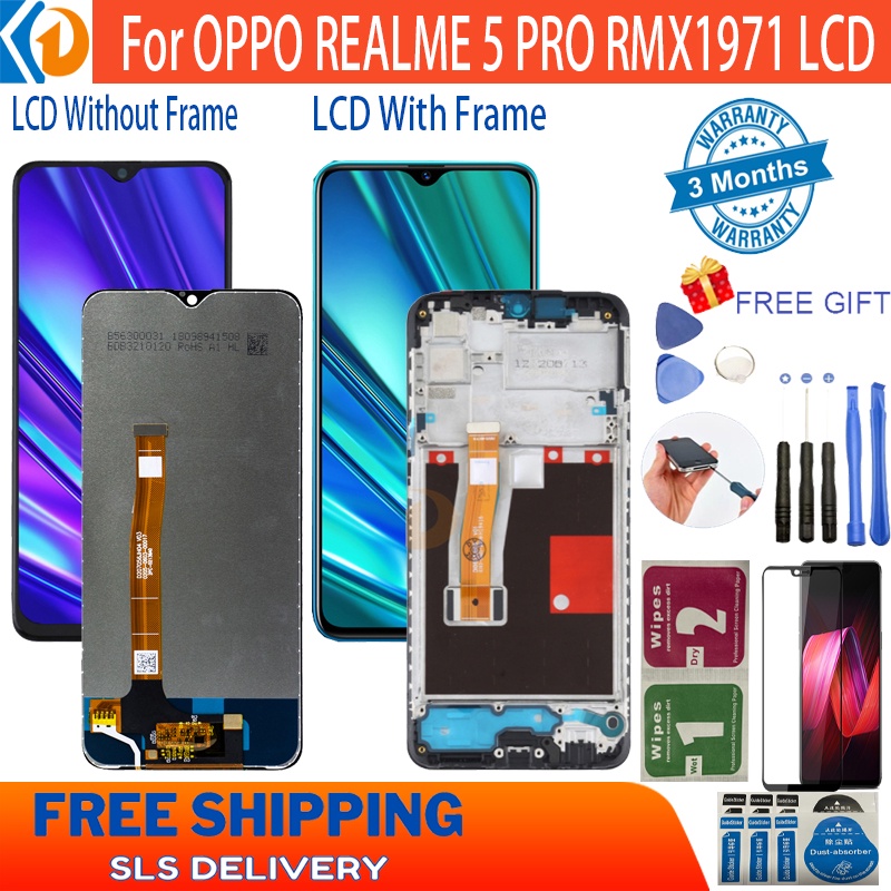 For OPPO Realme 5 Pro RMX1971 LCD Display Screen With Frame Display ...