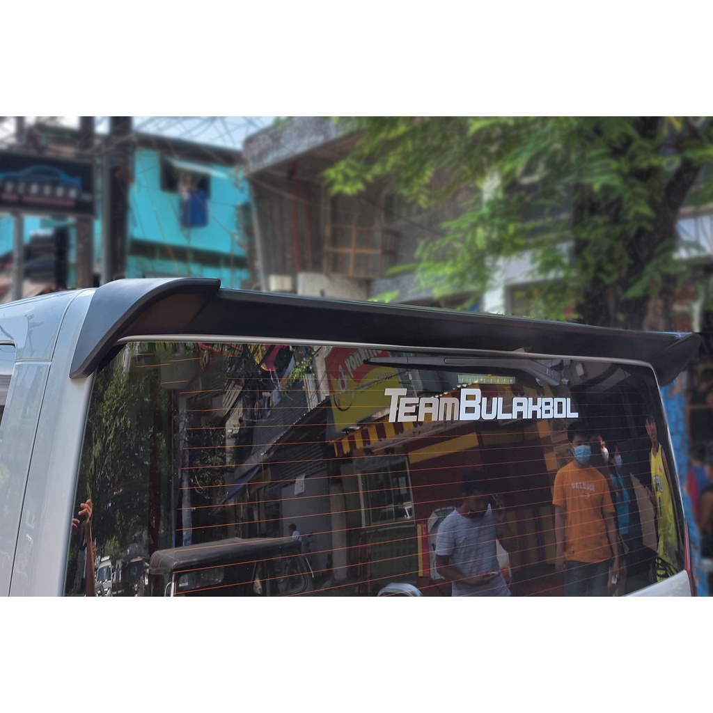 Toyota Hiace Commuter Deluxe Matte Black Rear Spoiler | Shopee Philippines