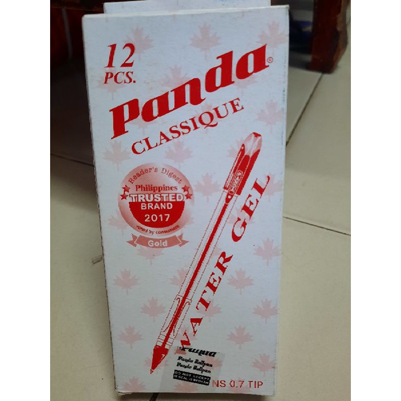 PANDA water gel Ballpen ( Classique, Crystal, Gel Tech Pen ) | Shopee ...