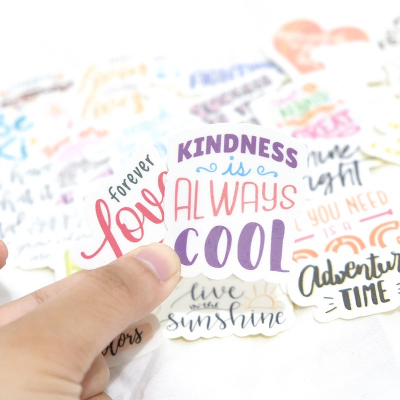 Inspirational Quotes Vinyl Waterproof Stickers | Shopee Philippines