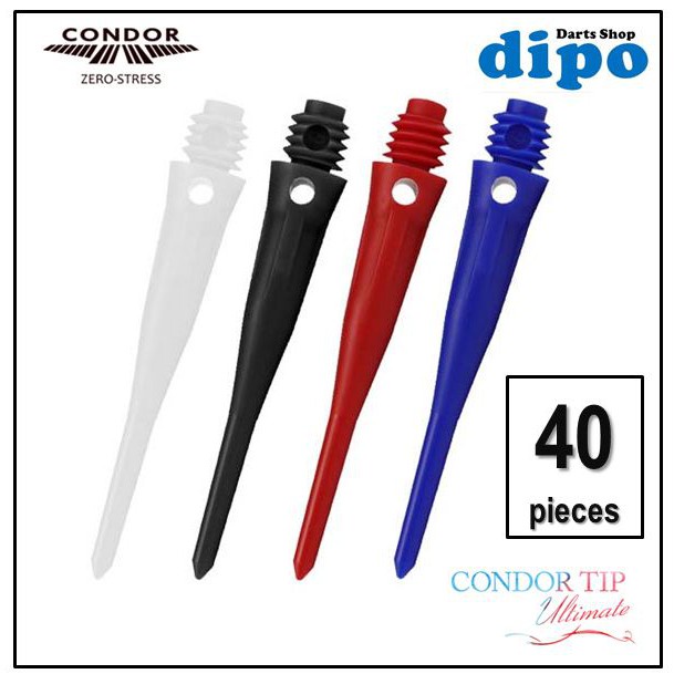 CONDOR Darts Soft Tips - Condor Tips Ultimate (40pcs) | Shopee Philippines