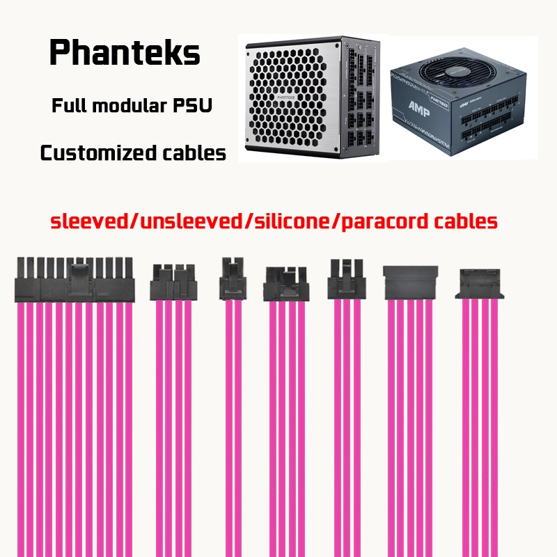 phanteks psu customized full modular cables phanteks amp revolt pro X ...