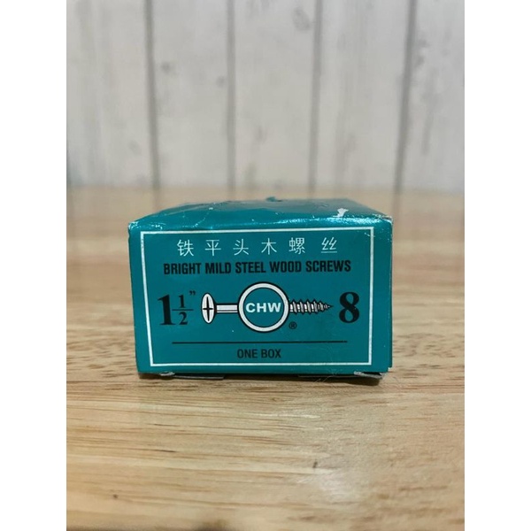 KAYU Multipurpose wood screw screws ( + ) CHW 1 1/2 X 8 | Shopee ...