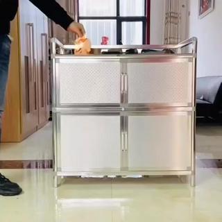 【Brand New】Stainless Steel Rack Cabinet Kitchen Cupboard Living Room ...