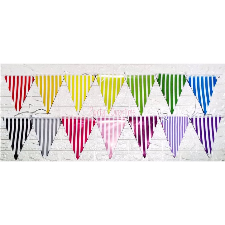 Stripes design Triangle Banderitas Flag Banner Birthday Christening ...