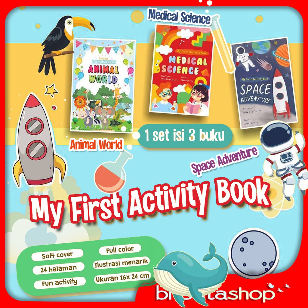 Children's Story Book My First Activity Book Happyfox | Shopee Philippines