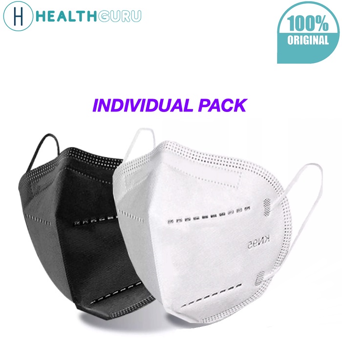 HealthGuru Premium Individual Sealed KN95 Mask Face Mask 5 Ply 3D Mask ...