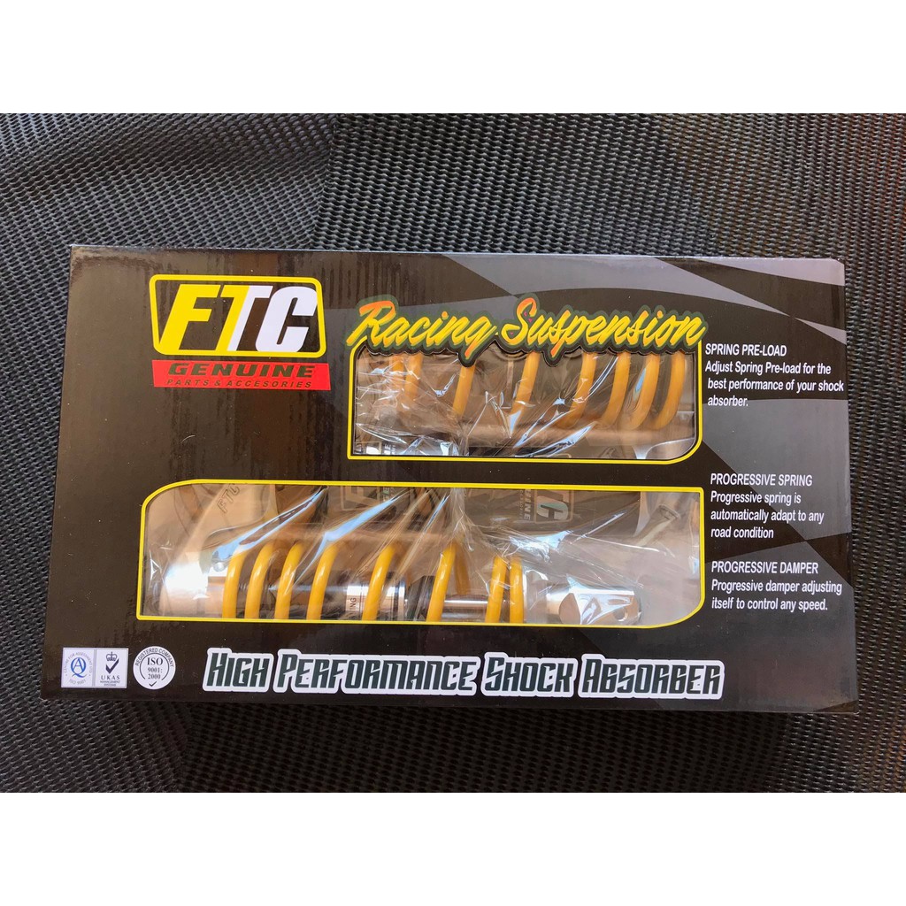 FTC REAR SHOCK FOR YAMAHA AEROX 285MM YELLOW | Shopee Philippines