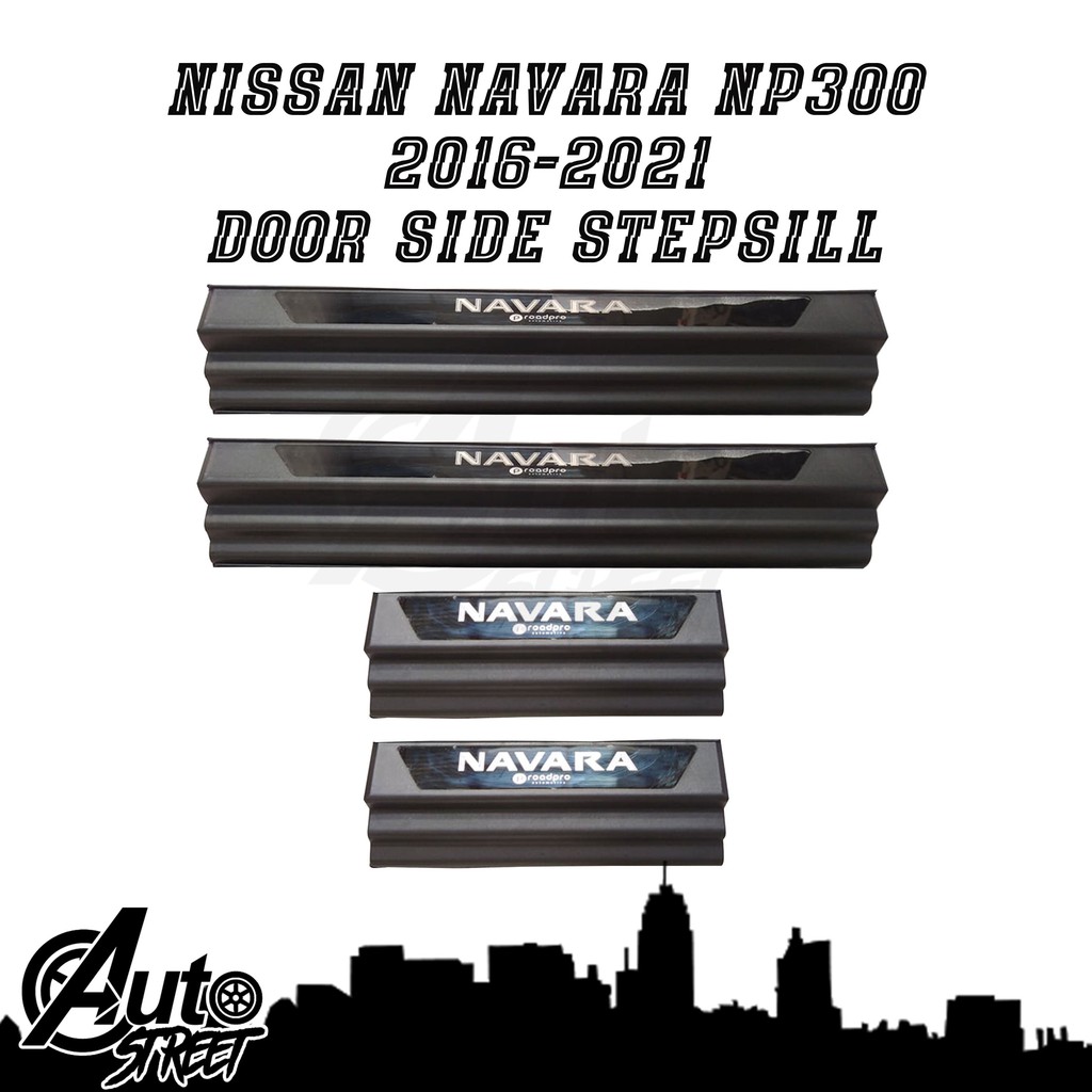 Nissan Navara NP300 2016-2021 3D Design Door Side Step Sill / Scuff ...