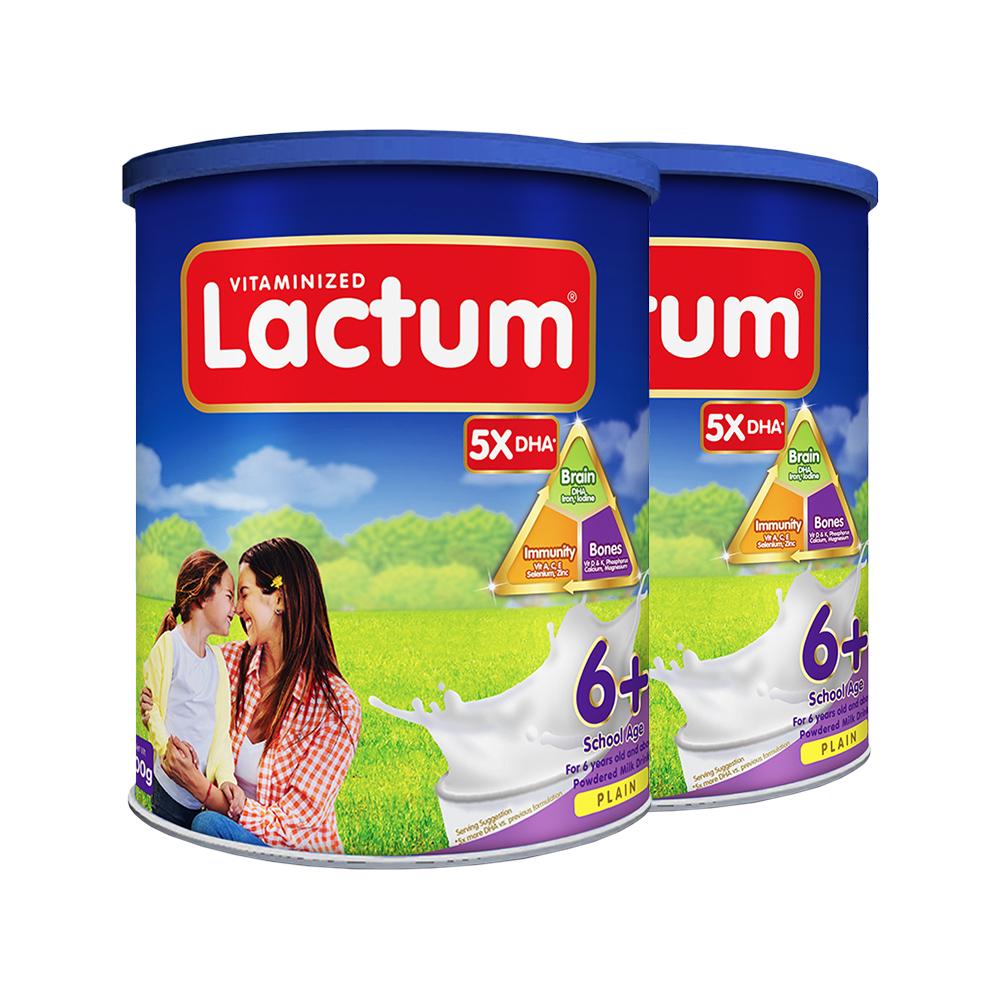[eCom Exclusive] Lactum 6+ Plain 1.8kg (900g x 2) Milk Drink for ...
