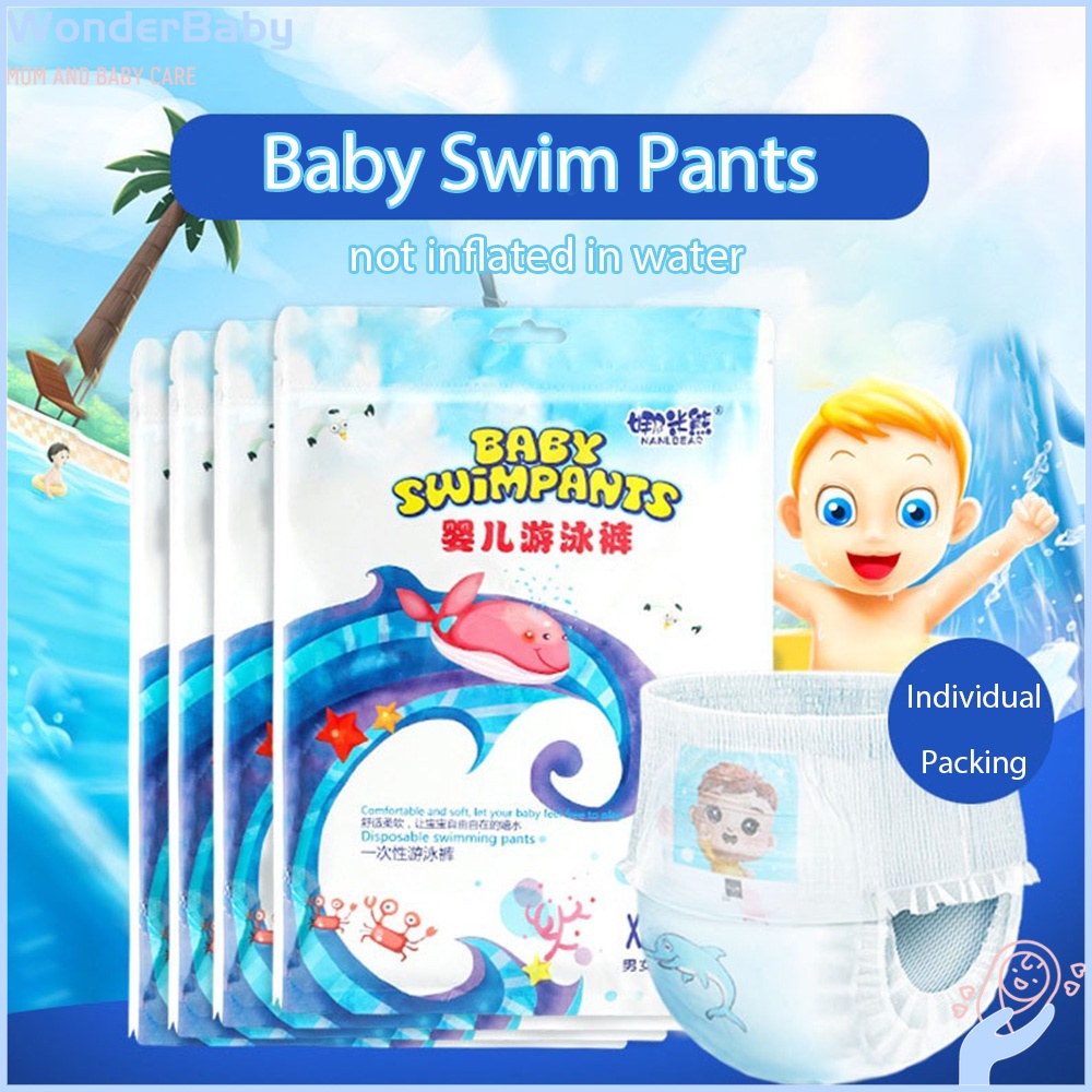 Wonderbaby Disposable Waterproof Baby Swimming Diaper Children's Swim ...