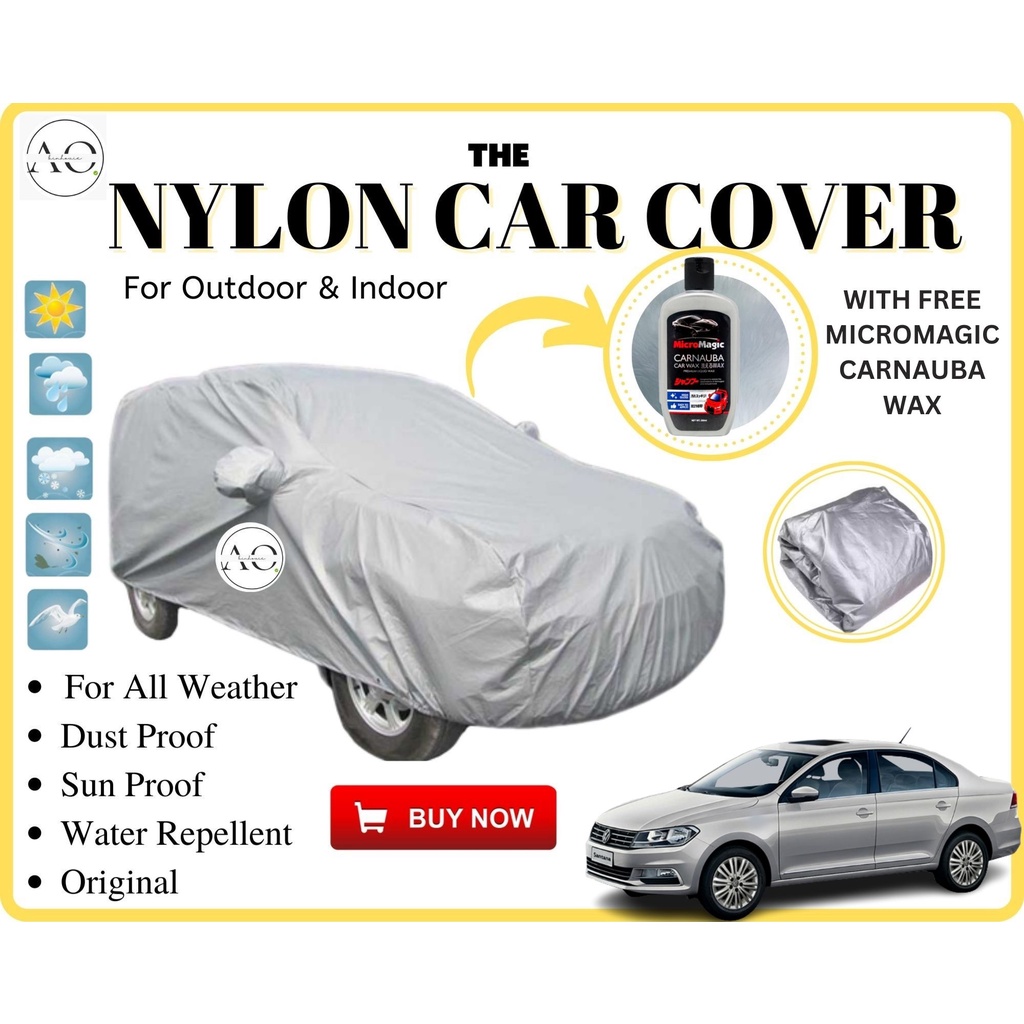 CAR COVER | NYLON CAR COVER WATERPROOF | VOLKSWAGEN SANTANA With Free ...