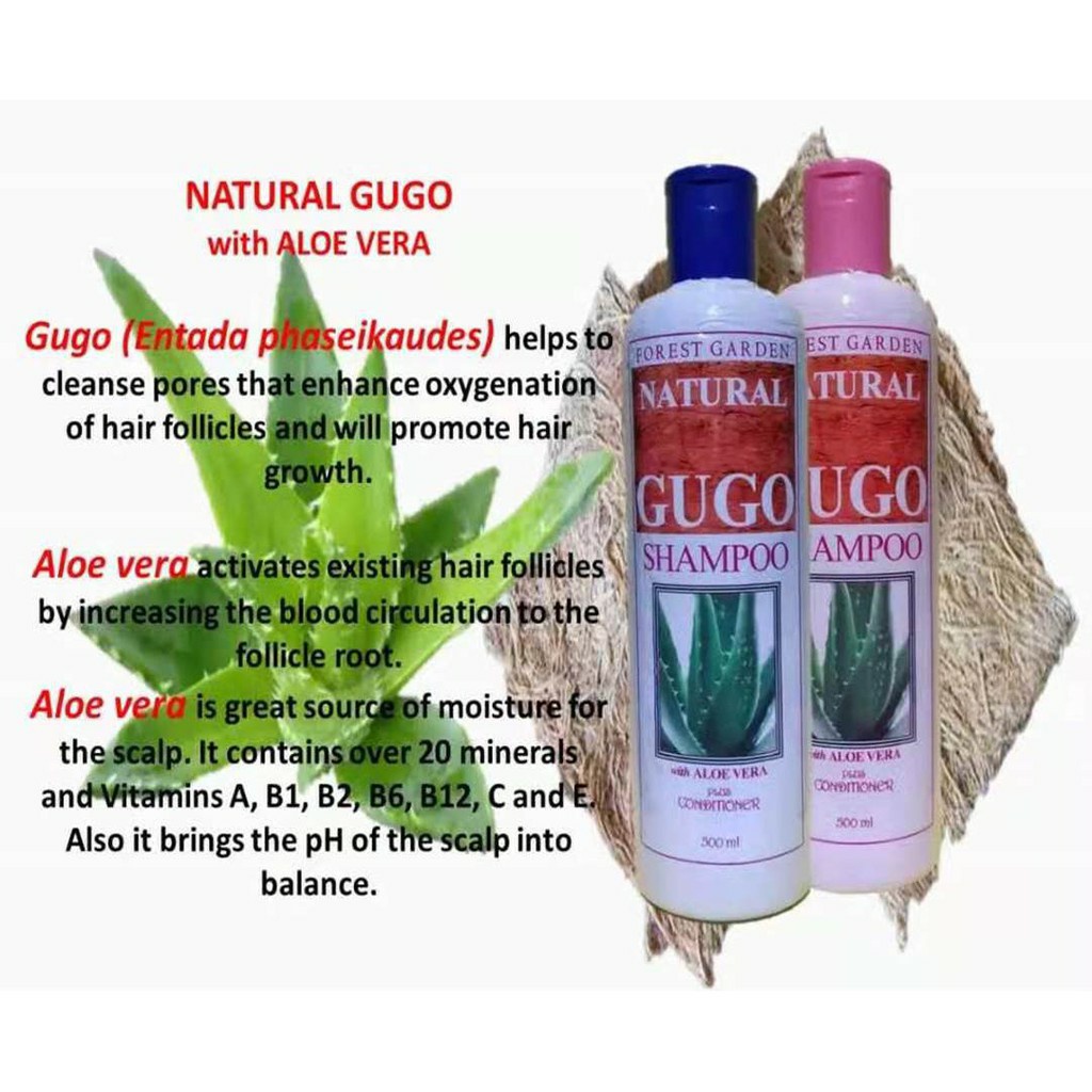 Gugo Shampoo with Aloe Vera / Hair Grower and Thickening Shampoo ...