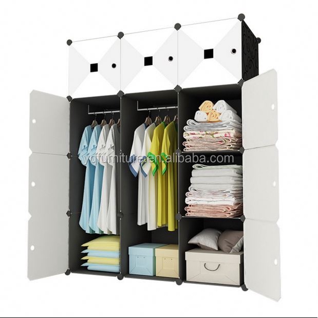 Improvised Chest Receive Plastic Cabinet Cloth Art Steel Wardrobe 7MQ1 ...