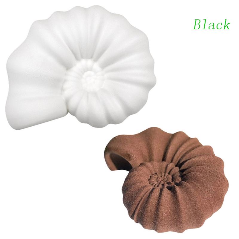 BLACK Snail Shell Silicone Rubber Flexible Food Safe Mould Clay Resin ...