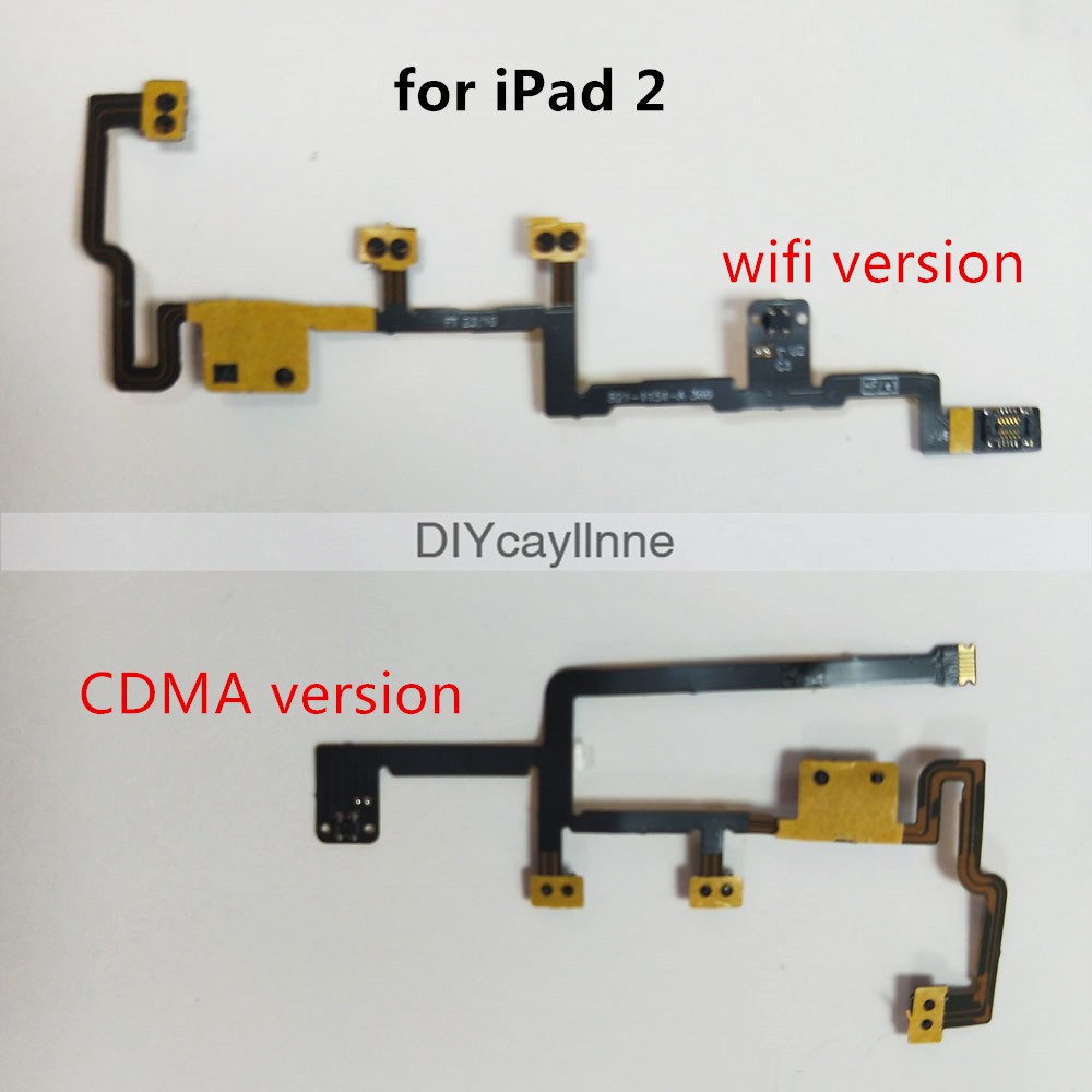 For iPad 2 Power Volume Button On Off With Mute Flex Cable WIFI CDMA ...