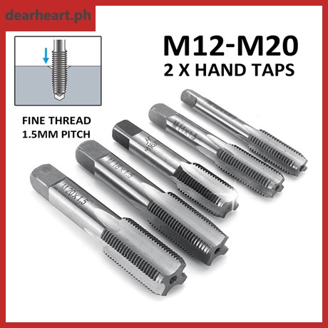 1 Pair Right Hand Machine M12 / M14 / M16/ M18 / M20 Straight Fluted ...