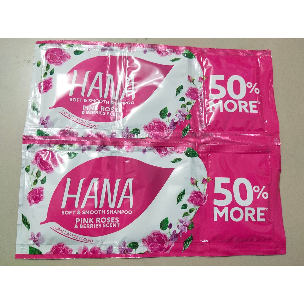 Hana Pink Roses & Berries 15mlx12 Shampoo sachet | Shopee Philippines