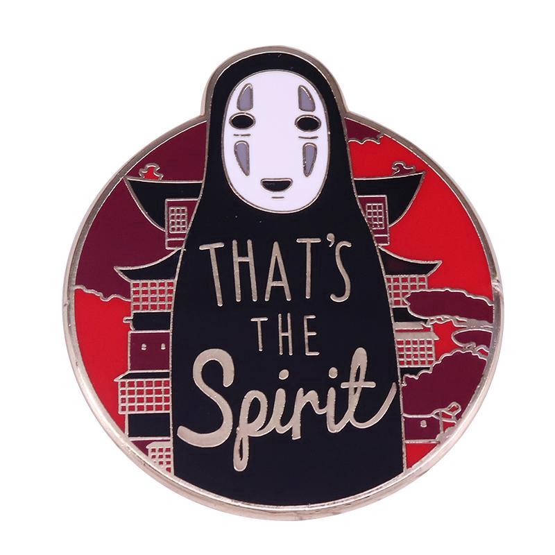 No face bathhouse lapel pin Ghibli Spirited Away fans gift | Shopee ...