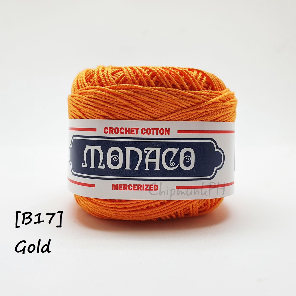 Monaco Mercerized Crochet Cotton 3 Ply [SOLID COLORS Set A] | Shopee ...