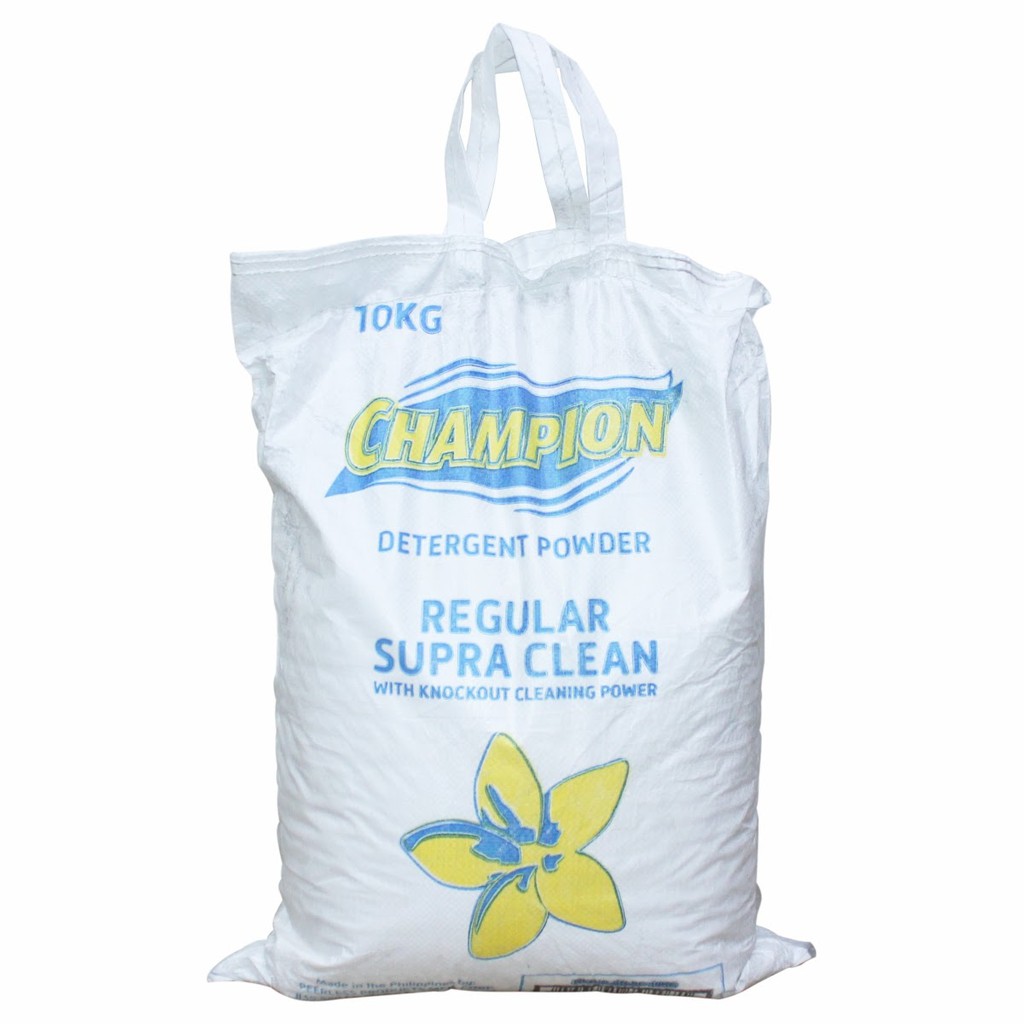 Champion Supra Clean Detergent Powder Original 5kg / 10kg | Shopee ...