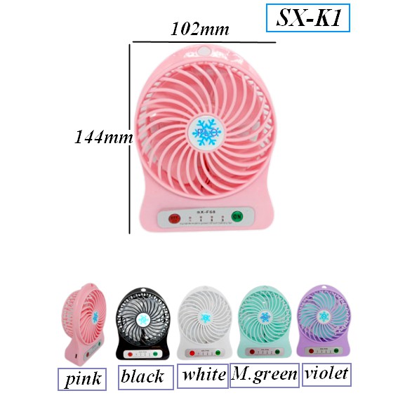 MINI RECHARGEABLE PORTABLE FAN (SX MANUFACTURER) | Shopee Philippines