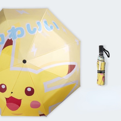 Automatic Rain Sun Dual Purpose Umbrella Simpson Totoro Pikachu Stitch ...