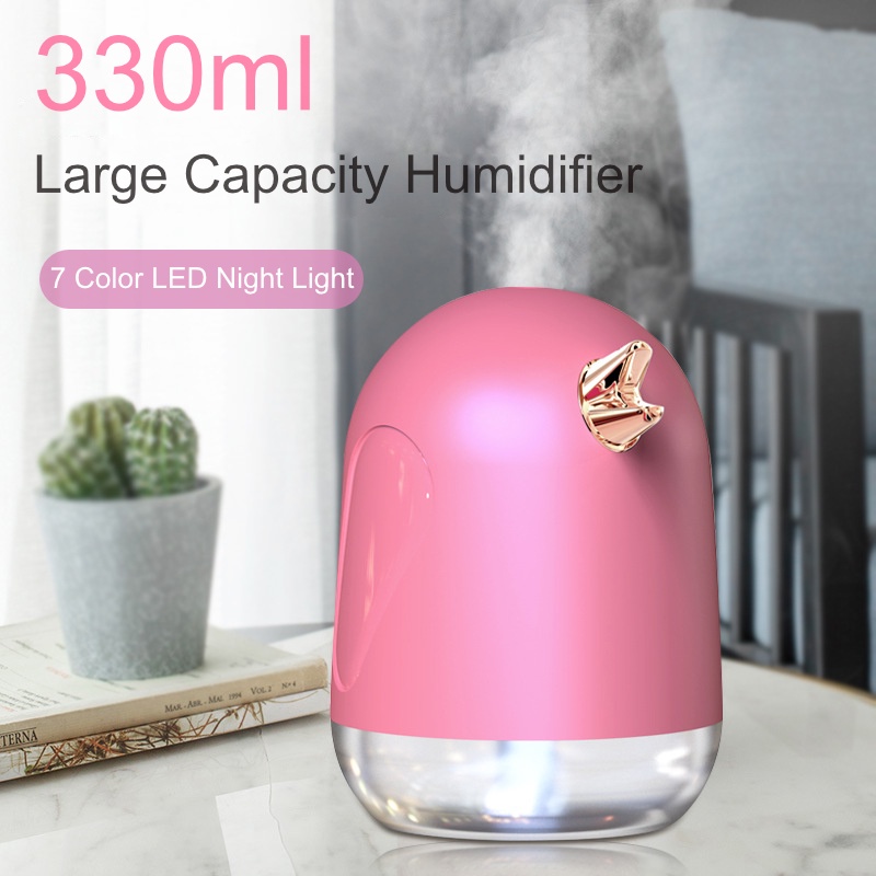 330ml Bird Humidifier with essential oil USB Atmosphere lamp Cute ...