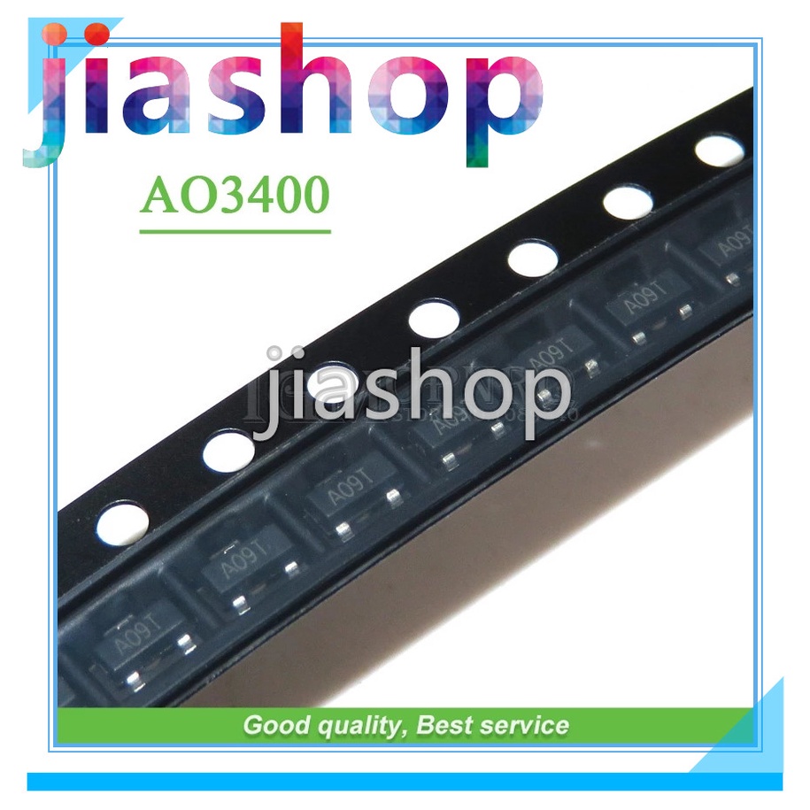 50pcs/lot AO3400A N-Channel 30V 5.7A (Ta) 1.4W (Ta) SMD mosfet transistor SOT-23 Surface Mount ...