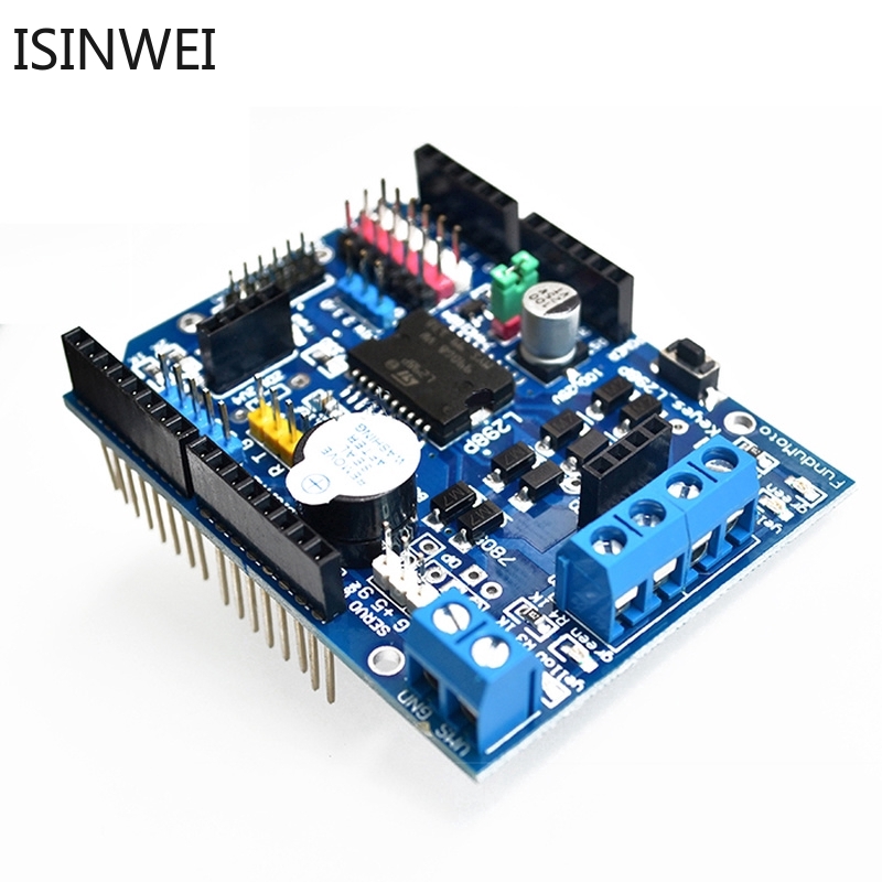 Arduino UNO R3 L298P 2A Motor Driver Shield H-Bridge - V2 | Shopee ...