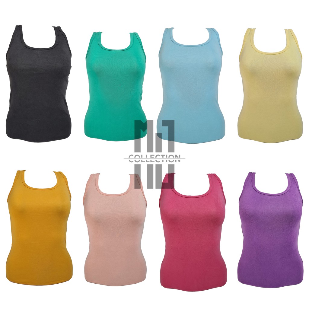 Women's Plain Stretchable Cotton Sando Tank Top | Sexy Sports Sando For ...