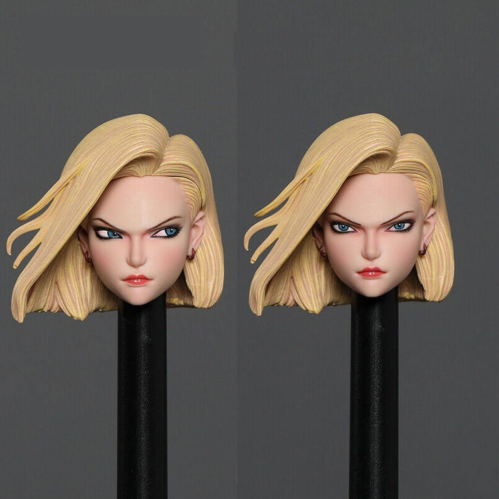 Iminitoys 1/6 1/12 Scale M003 A/B Anime Girl Head Carving Model Fit 12 ...