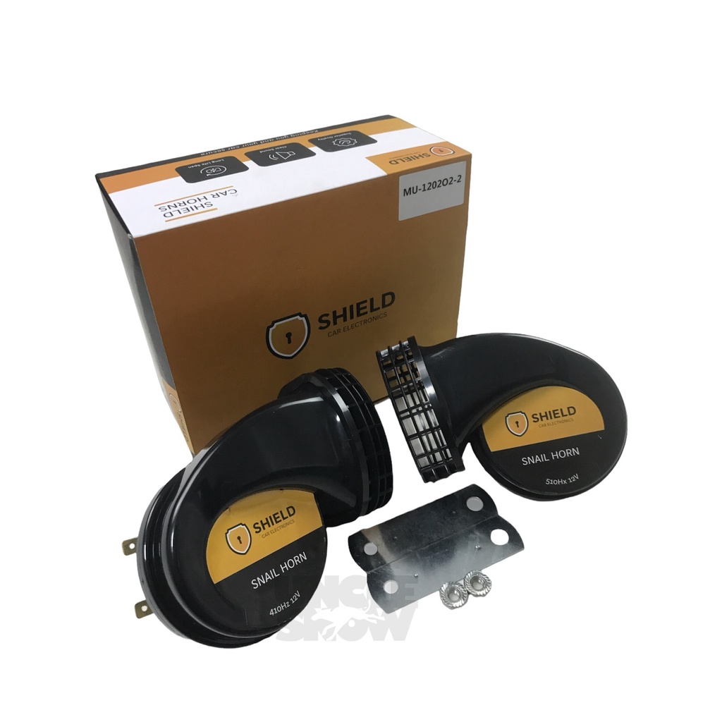 SHIELD BASS SNAIL HORN CAR / MOTORCYCLE DOUBLE HORNS | Shopee Philippines