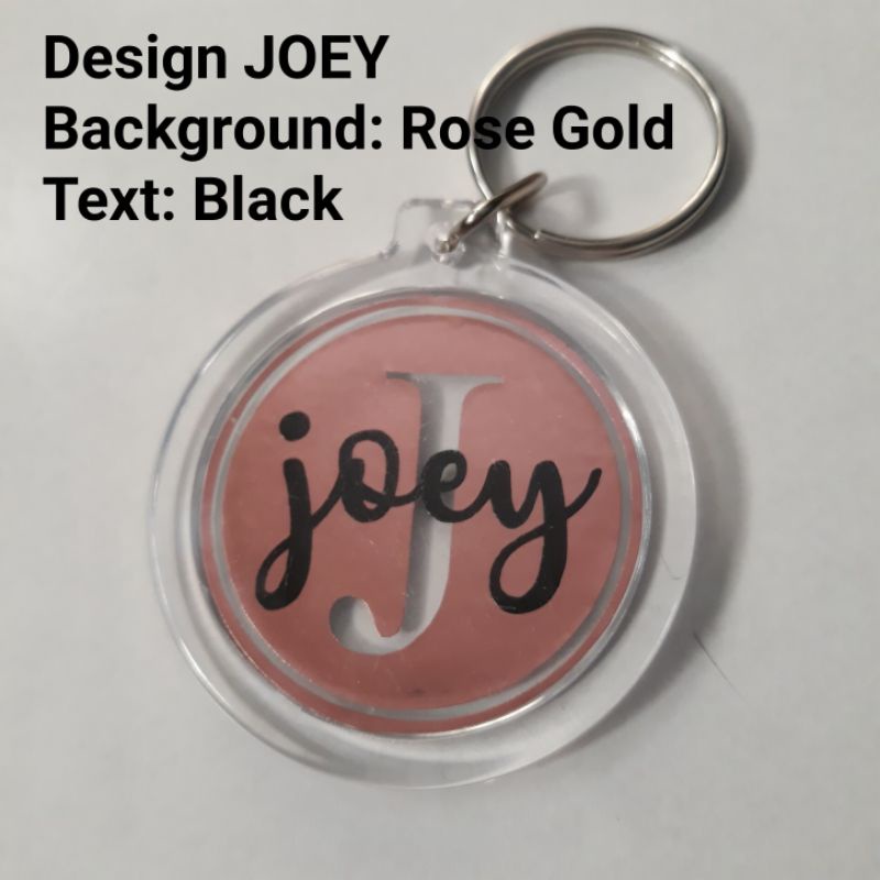 Customized/Personalized KEYCHAIN - Round Acrylic Type | Shopee Philippines