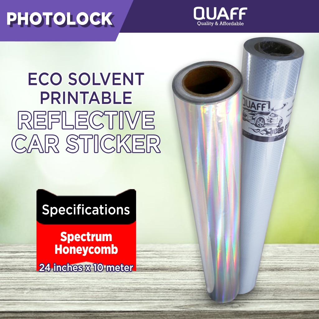 Eco Solvent Printable Reflective Car Sticker Spectrum & Honeycomb ...