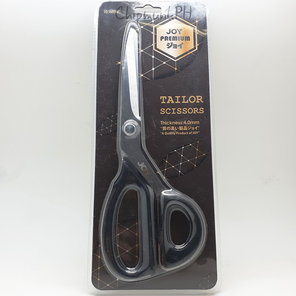 Joy Premium Tailor's Scissors 4.0mm 10 inches Gunting Shears | Shopee ...