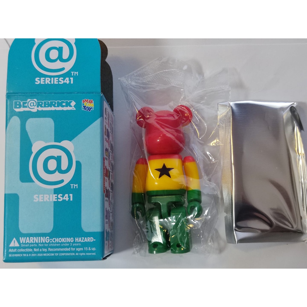 BEARBRICK 100% - SERIES 41 - GHANA (FLAG) | Shopee Philippines