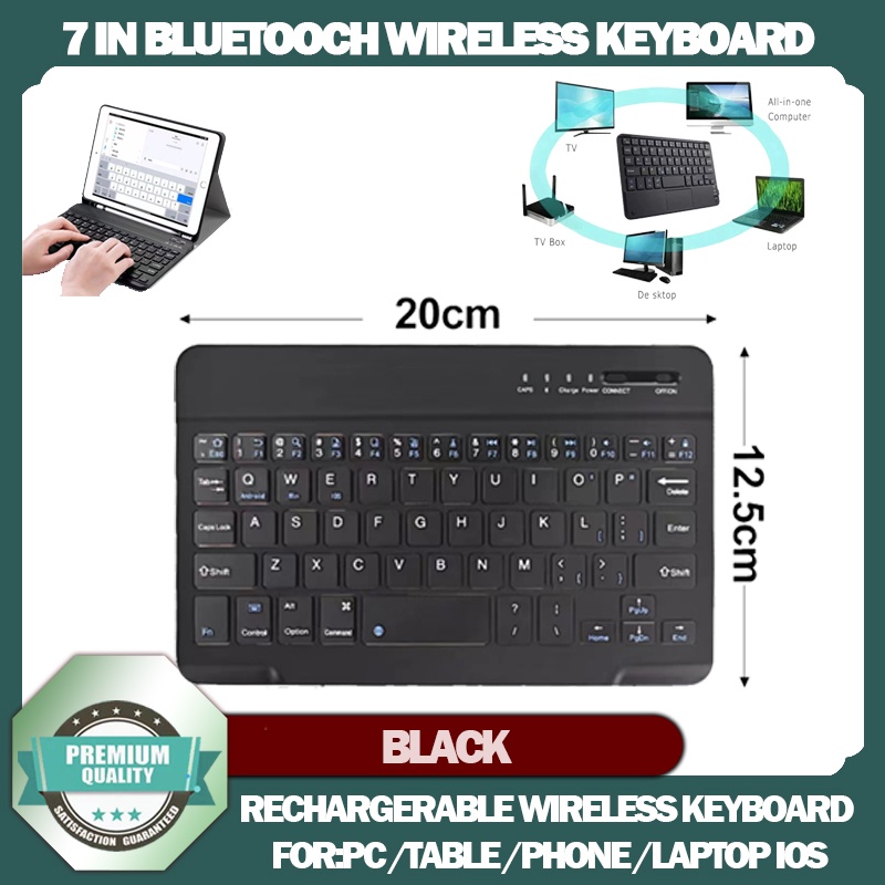 Portable Mini 7Inch/10Inch Wireless Keyboard For Laptop Tablet ...