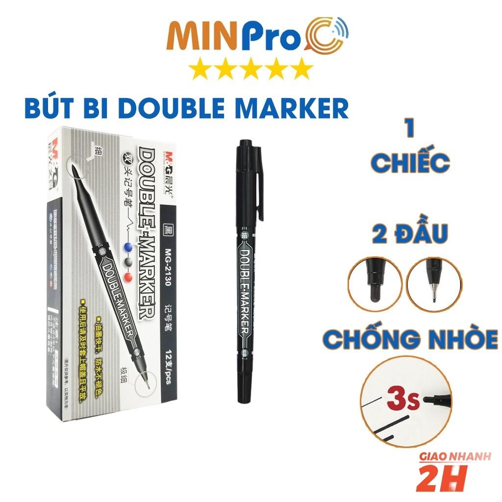 Specialized anti-smudge Double Marker ballpoint pen for recording ...