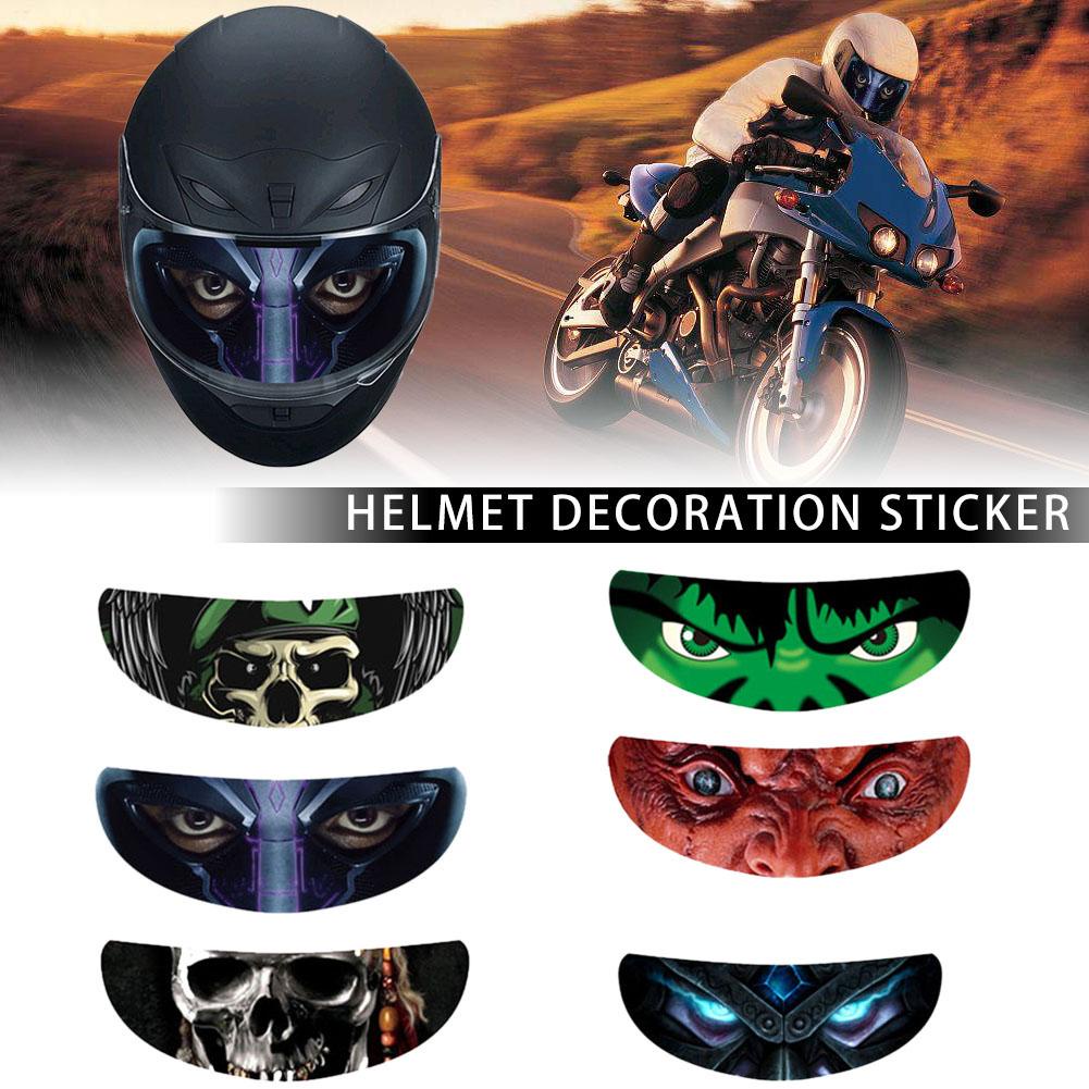 Motorcycle Helmet Decoration Translucent Sticker Detachable Racing ...