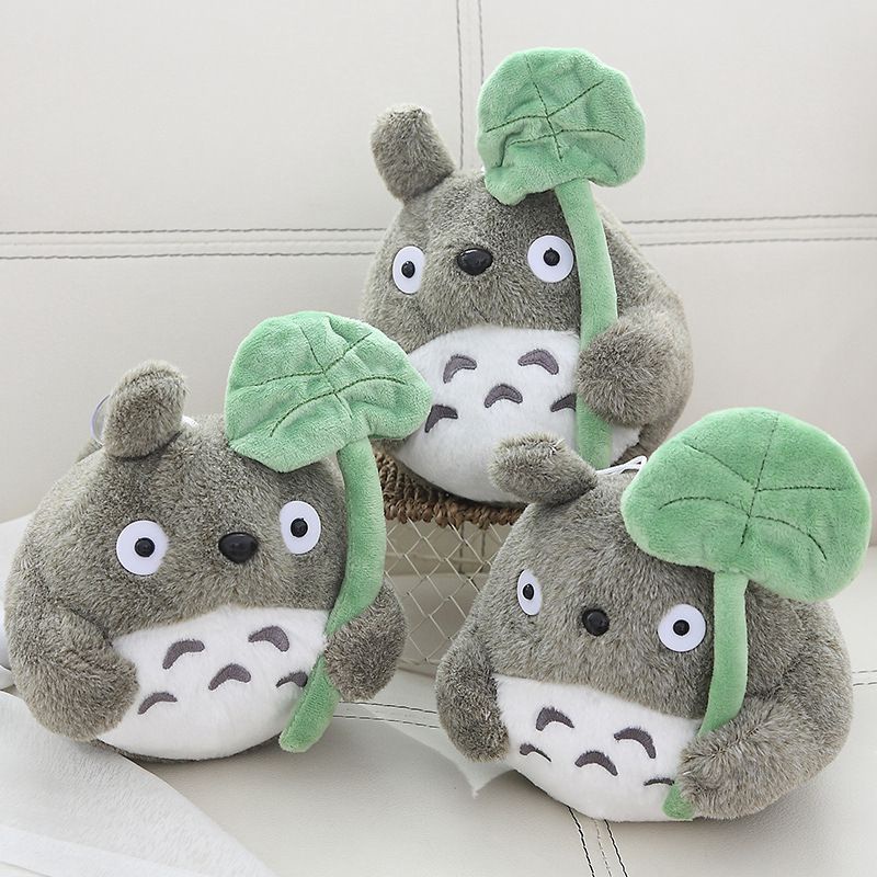 Anime My Neighbor Totoro With Lotus Leaf Miyazaki Hayao Stuffed Kid ...